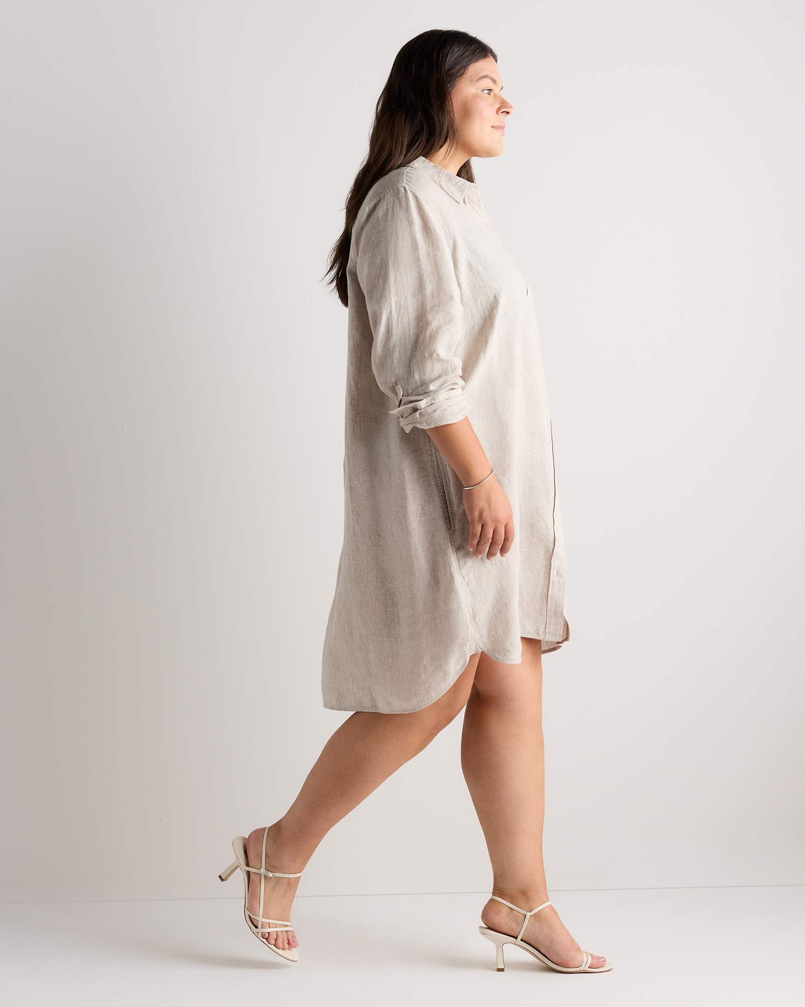QUINCE QUINCE 100% European Linen Shirt Dress