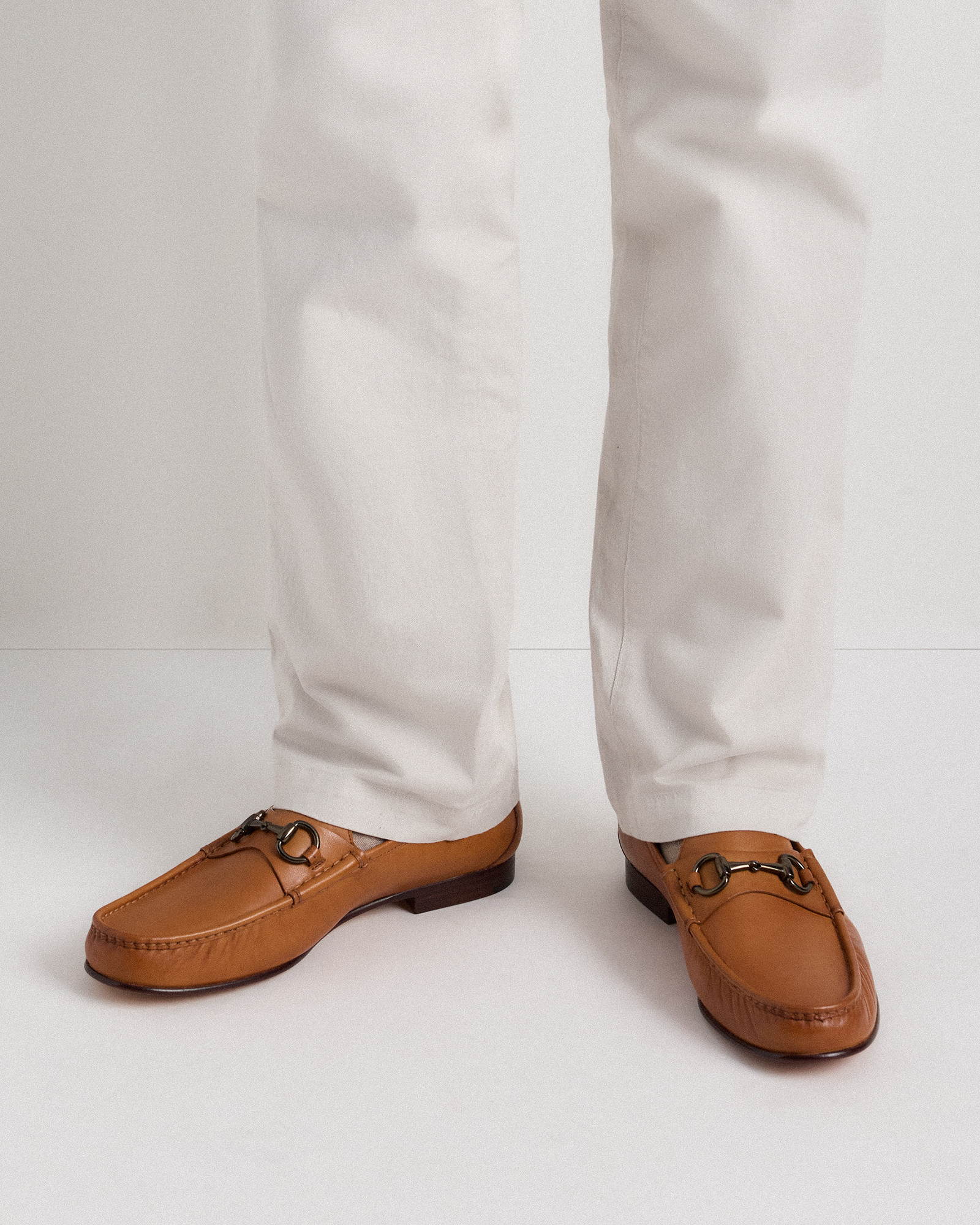 QUINCE Calfskin Leather Horsebit Loafer