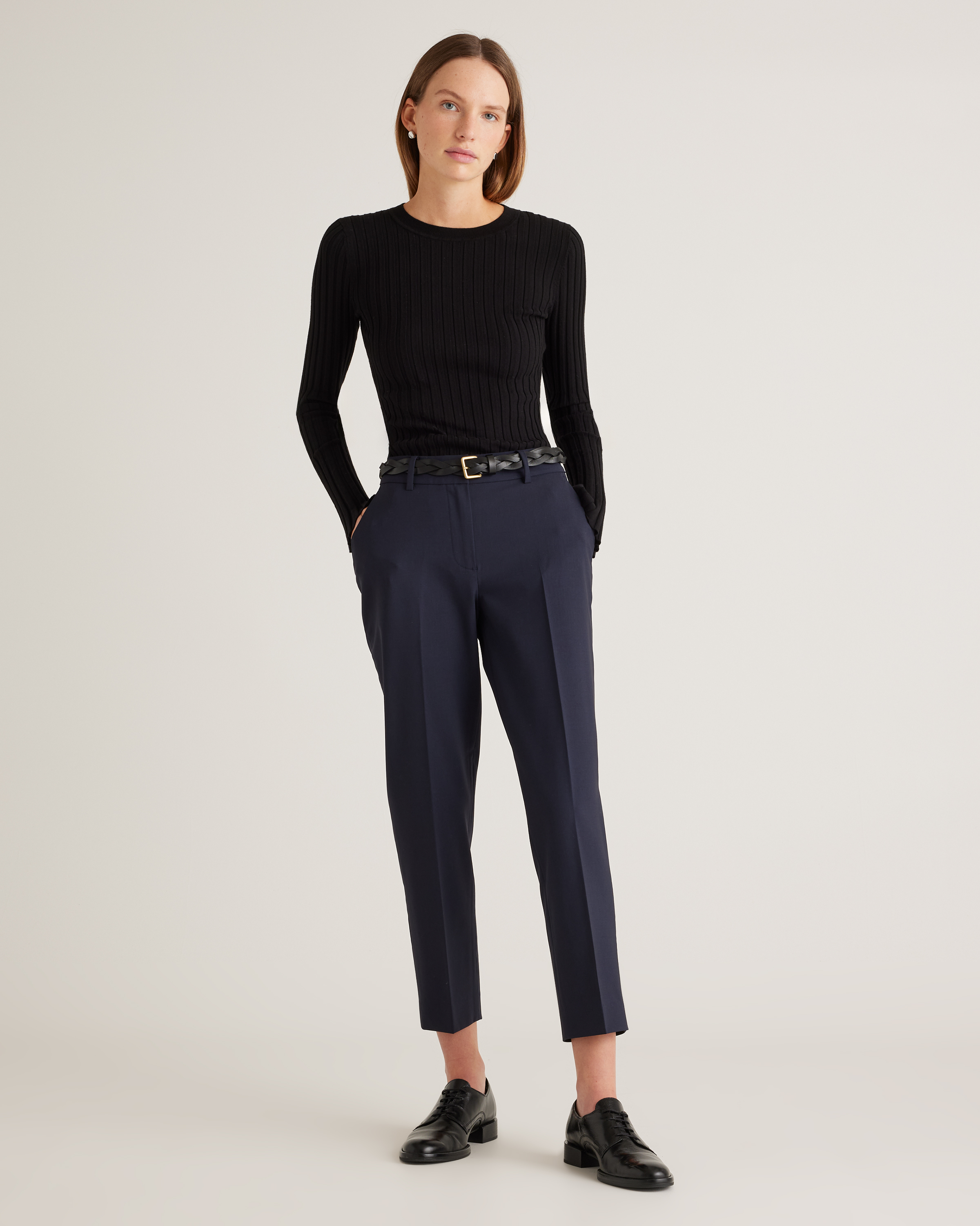 QUINCE Slim Leg Ankle Pants