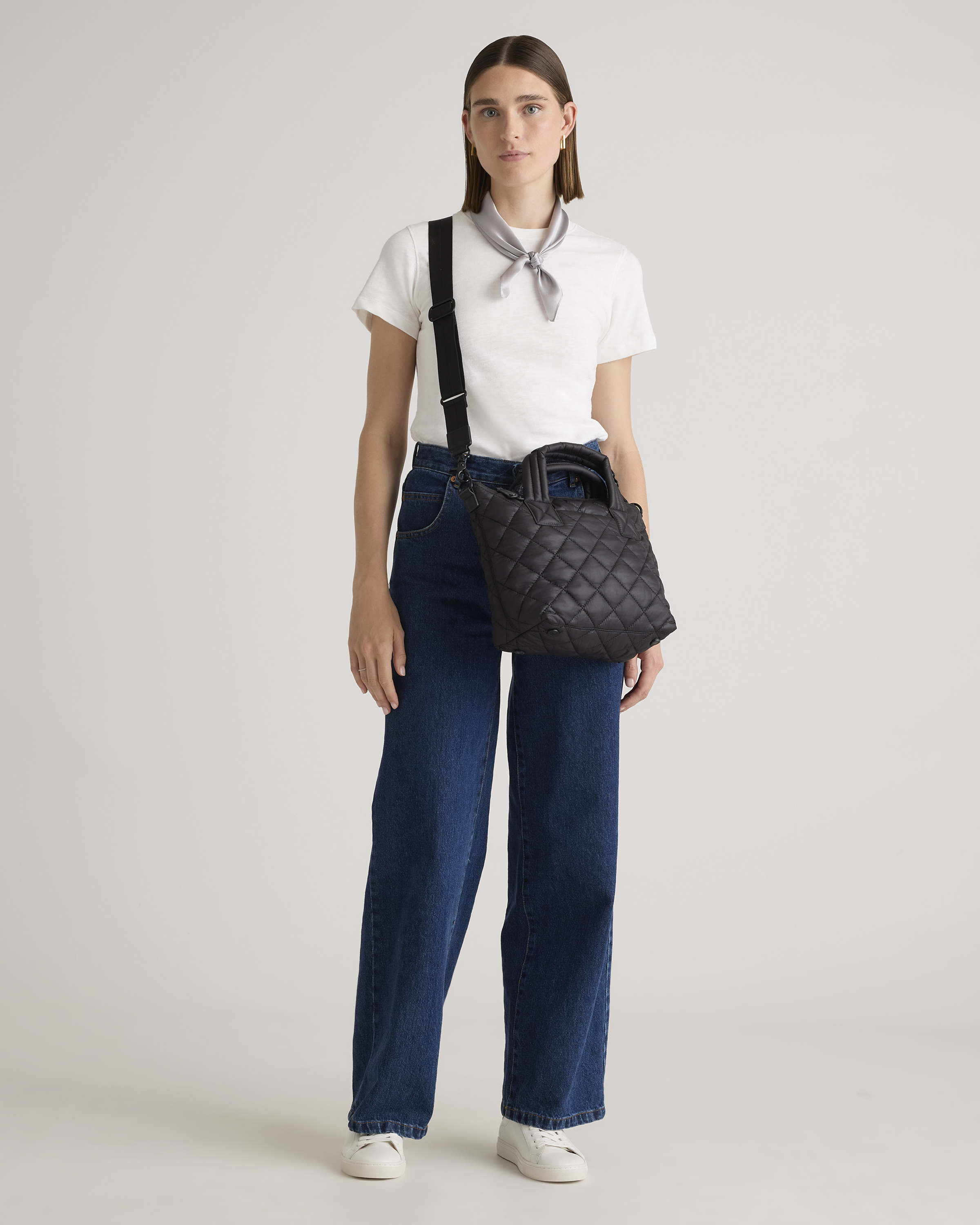 QUINCE Transit Quilted Small Crossbody Tote