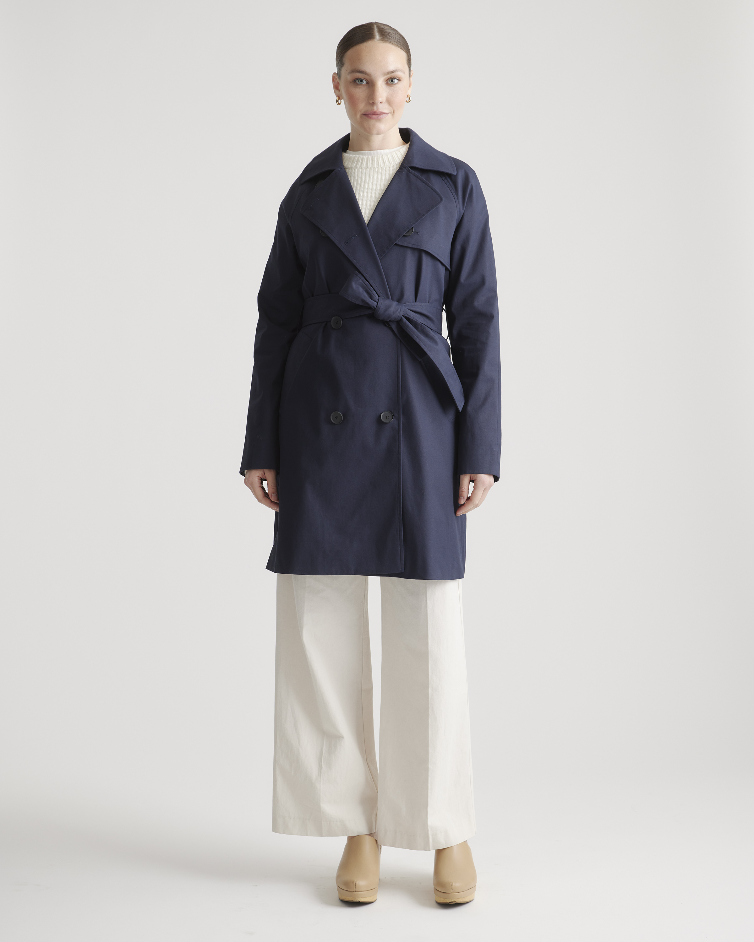 QUINCE QUINCE Comfort Stretch Trench Coat