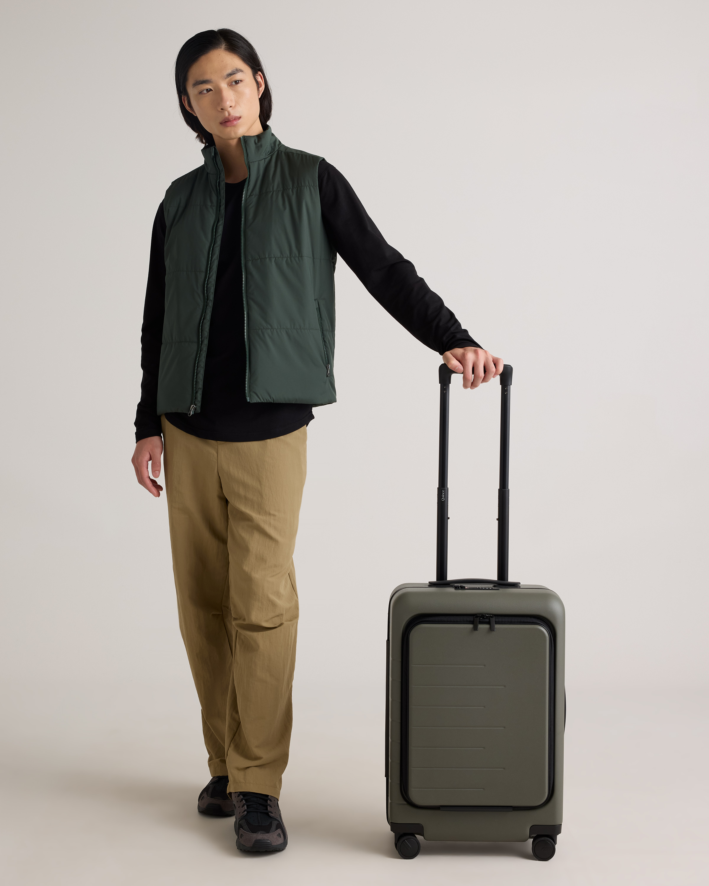 QUINCE Front Pocket Carry-On Suitcase