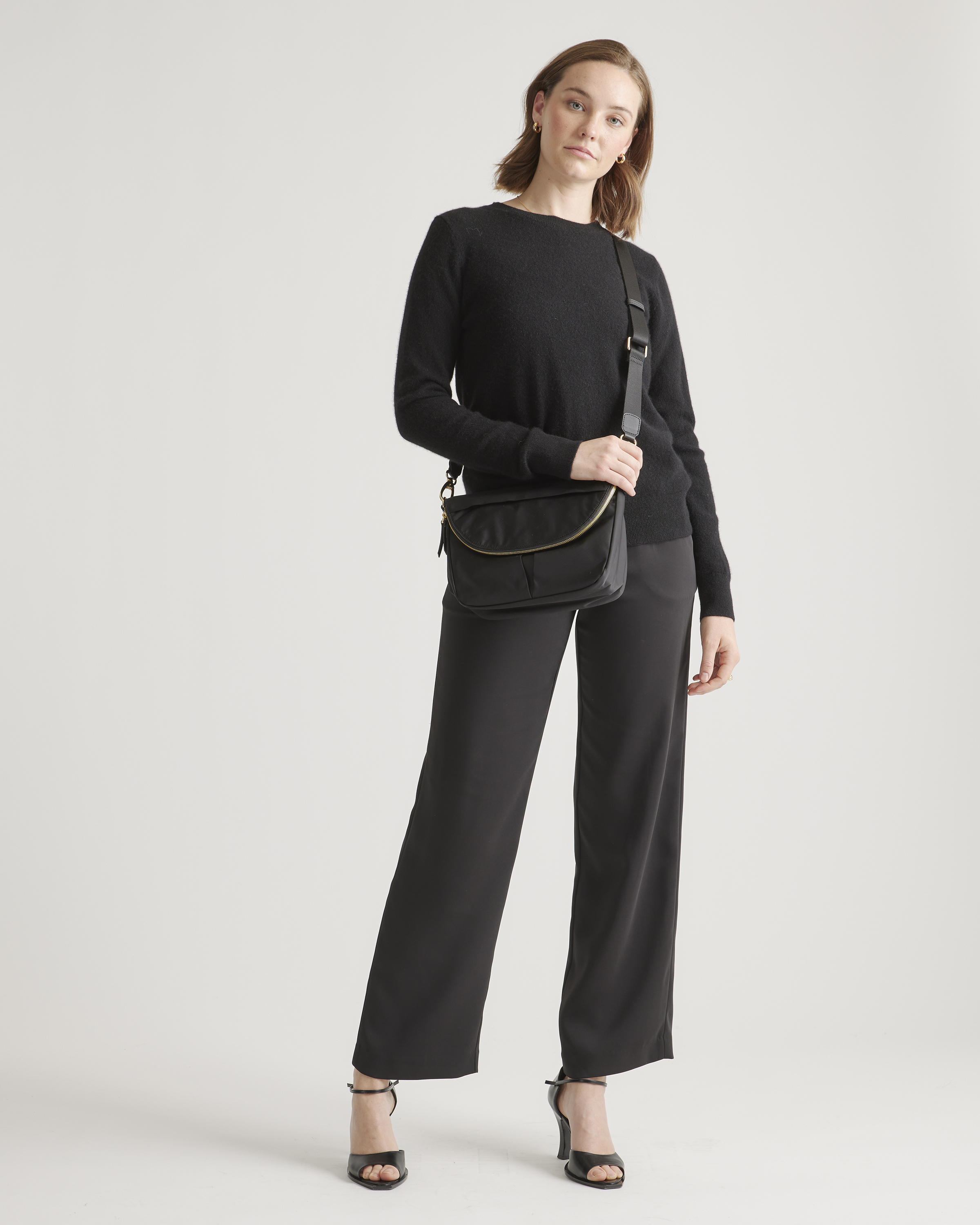 QUINCE Revive Nylon Foldover Crossbody