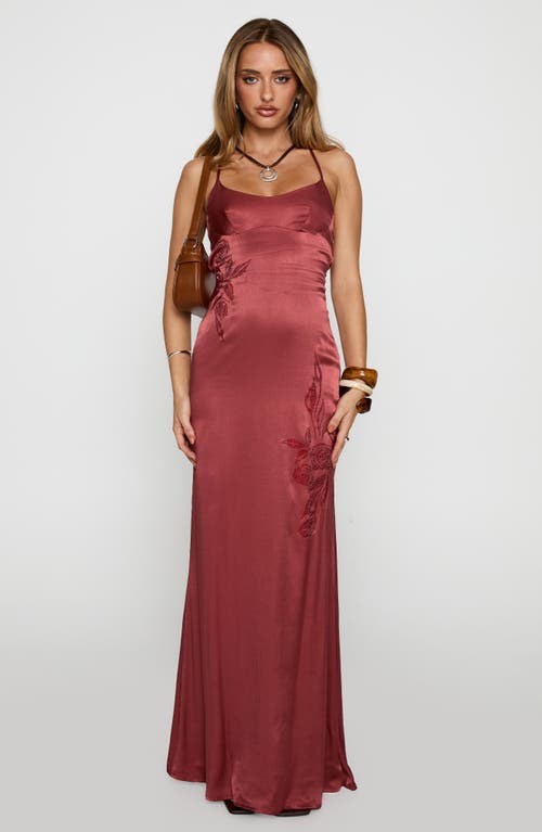 PRINCESS POLLY Bead Detail Strappy Back Gown