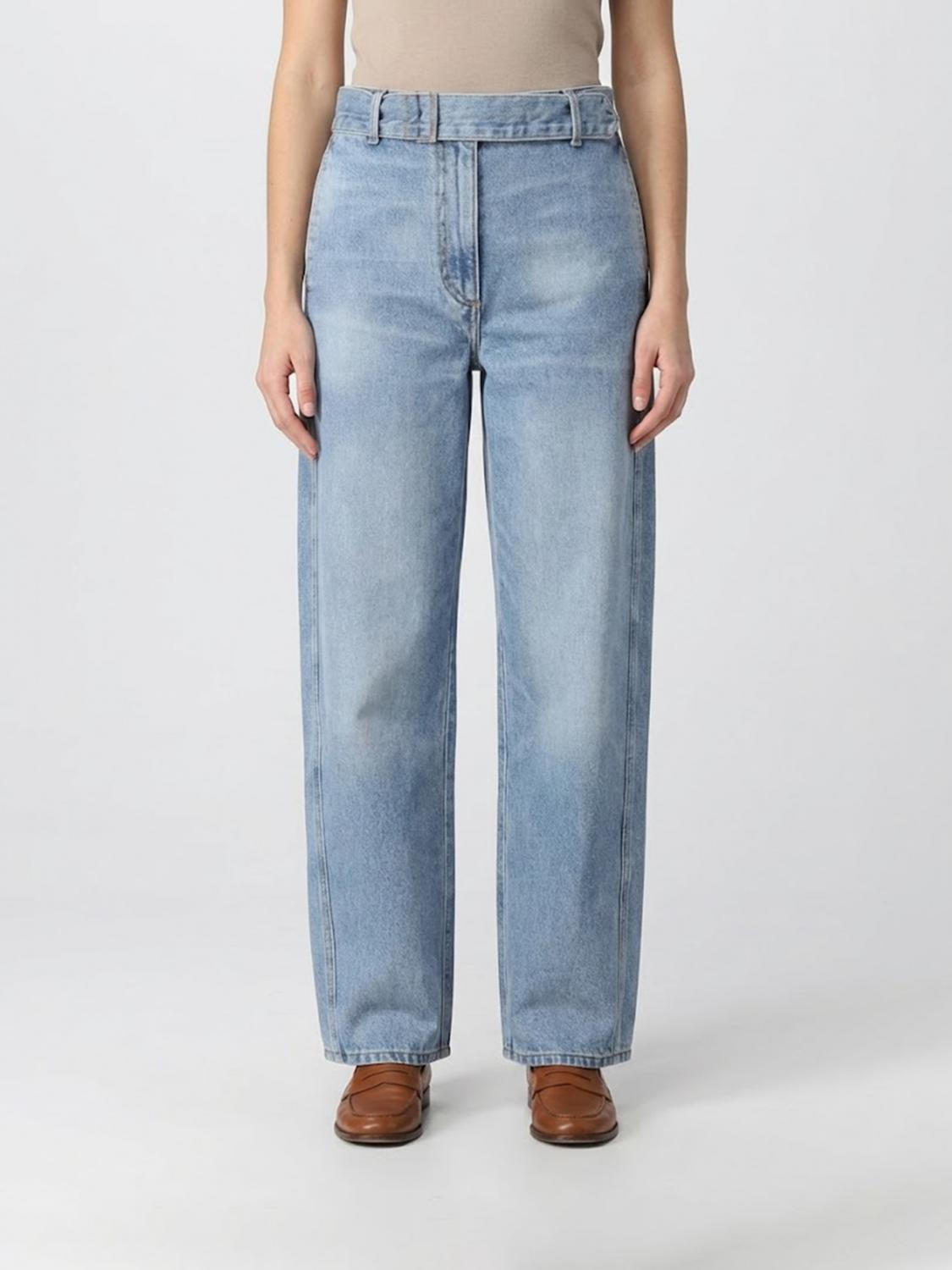 MAGDA BUTRYM Magda Butrym Blue Cotton Denim Wide Leg Jeans