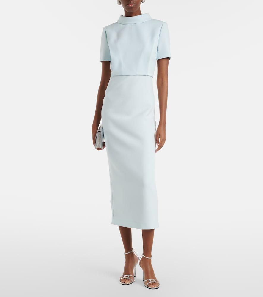 ROLAND MOURET Roland Mouret Crêpe Midi Dress