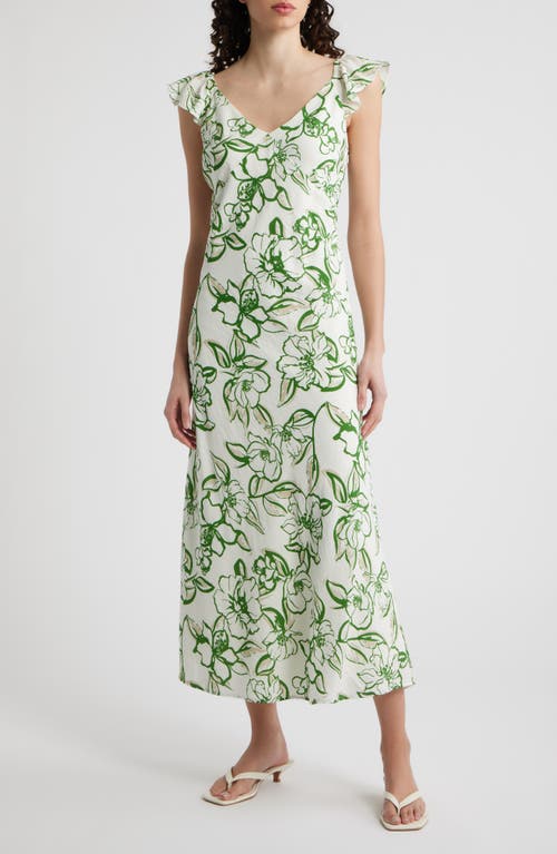 SAM EDELMAN Petal Sketch Maxi Dress
