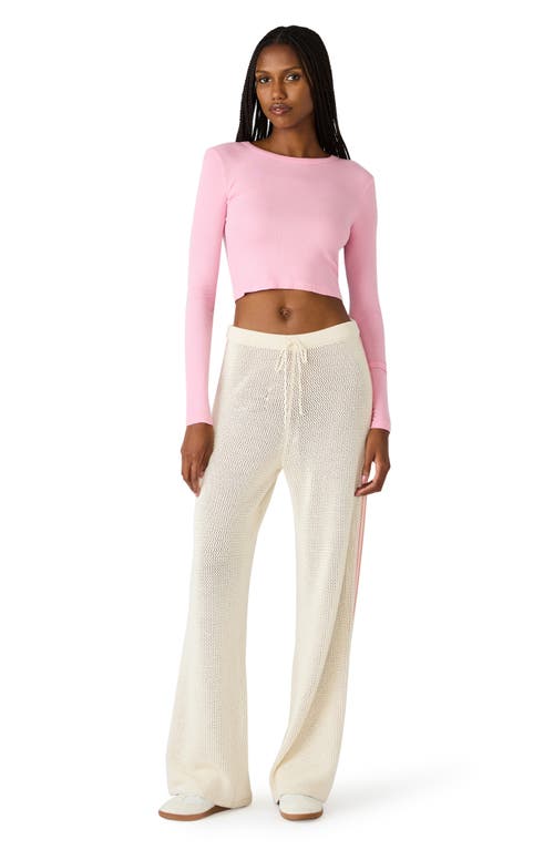 STEVE MADDEN Paisley Open Stitch Wide Leg Pants