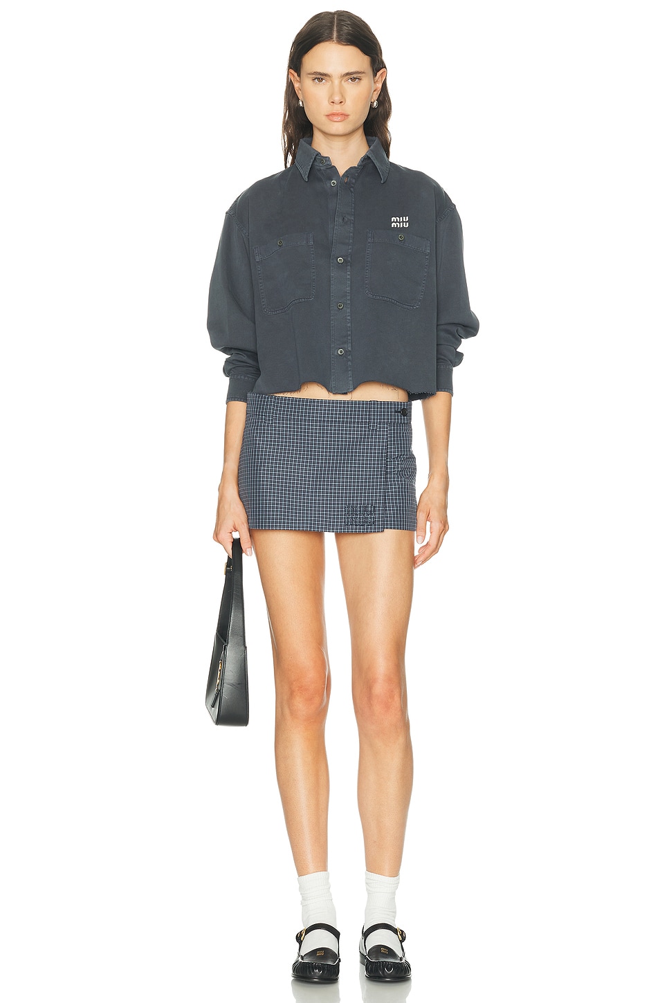 MIU MIU Denim Button-Down Top