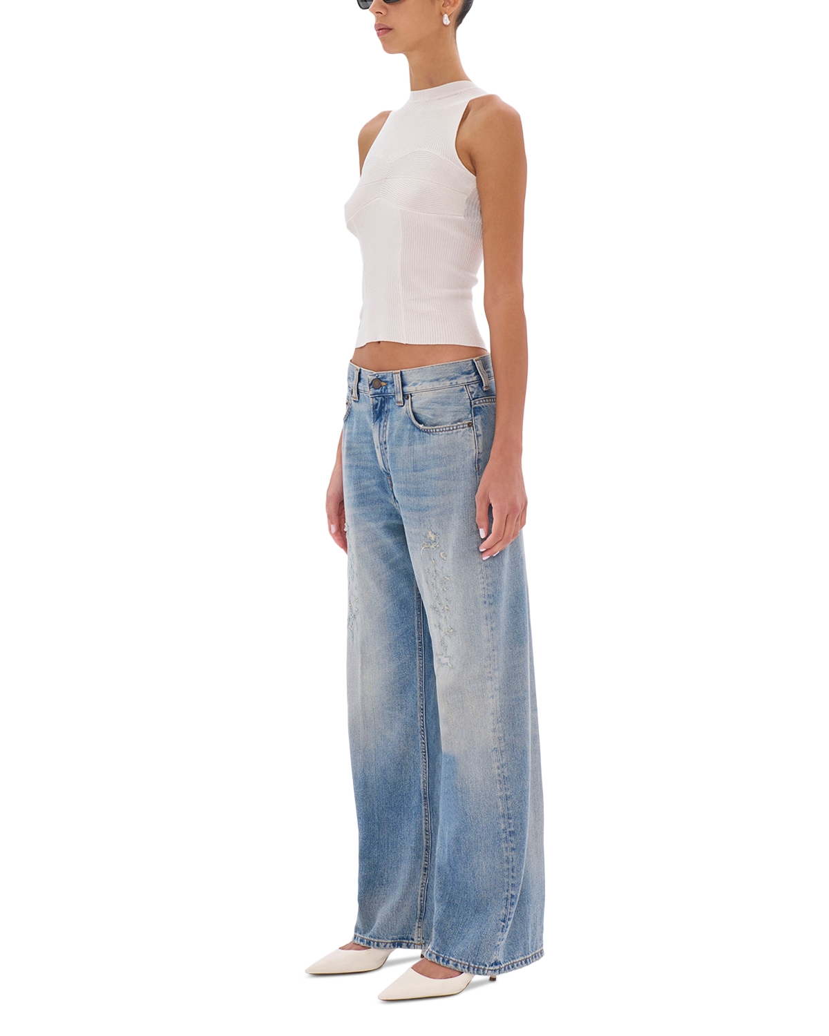HAIKURE Winny Broken Mid-Rise Loose Jeans