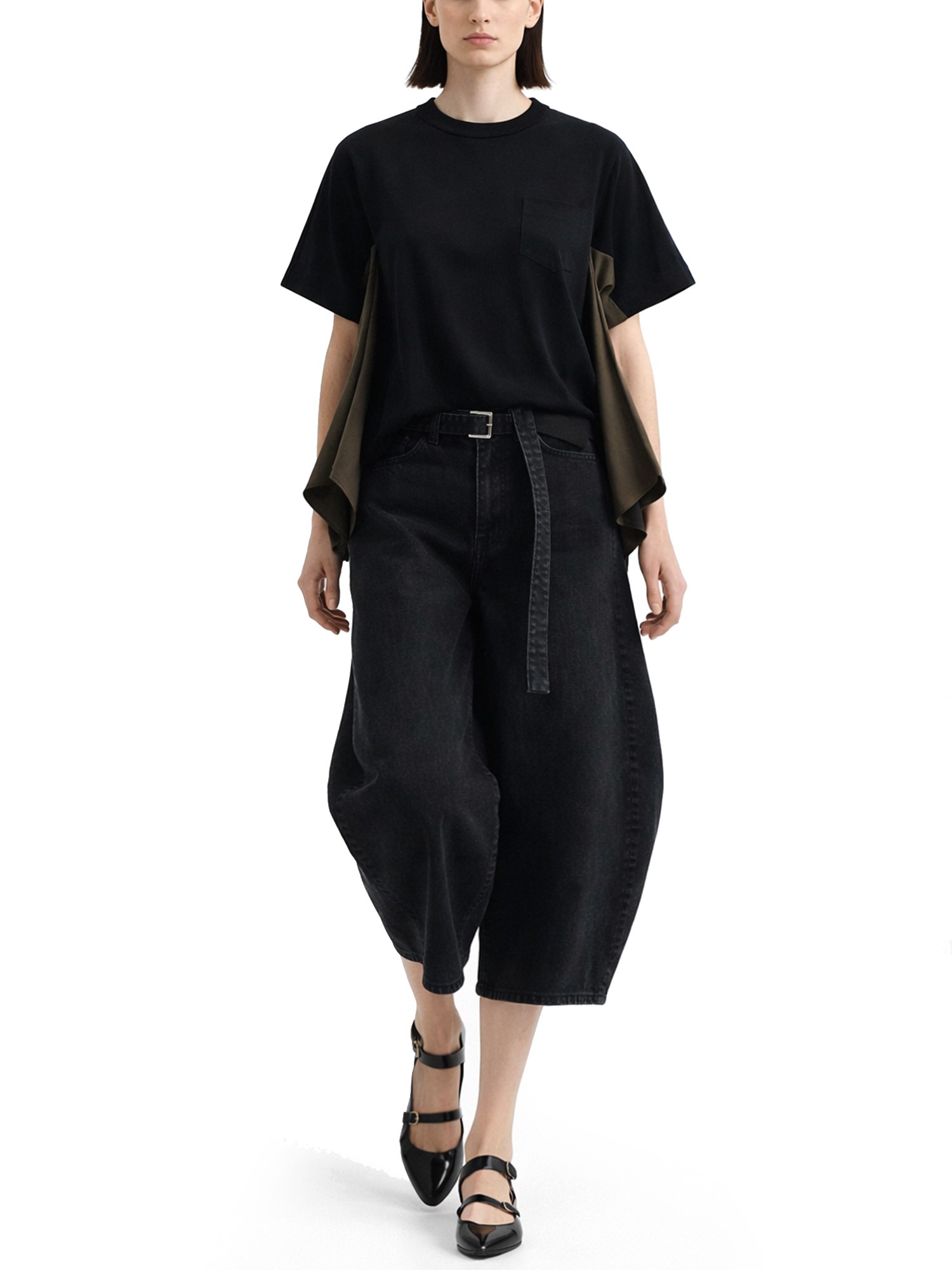 SACAI Draped T-Shirt