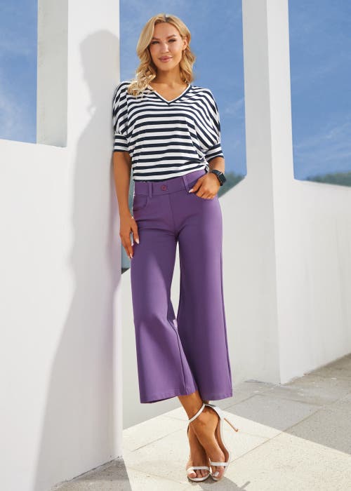 BETABRAND 7-Pocket DPYP™ Crop Wide Leg Pants