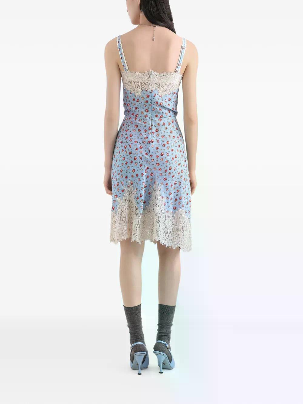 Elliatt Tia Floral Lace Midi Dress In Cornflower - 45% Off | Editorialist