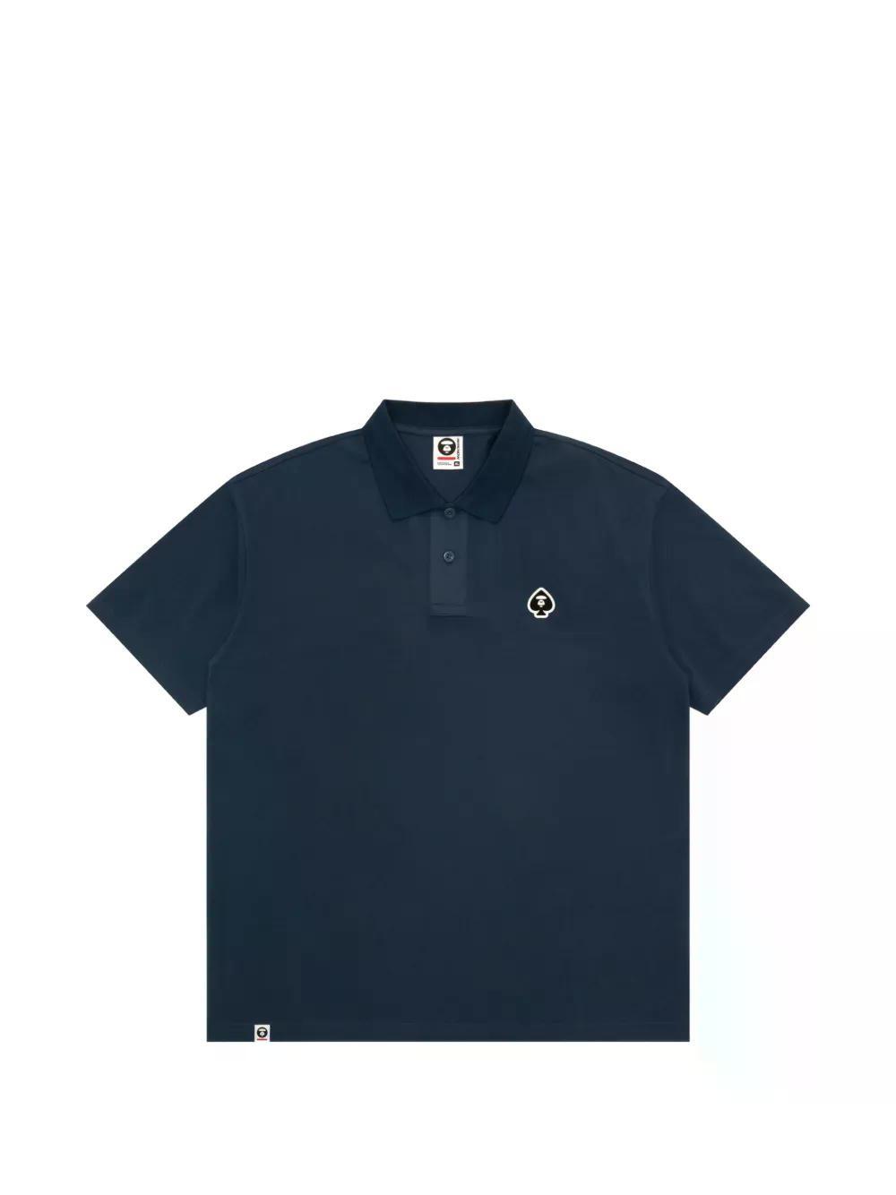 Supreme Twill Appliqué Polo - Blue | Editorialist