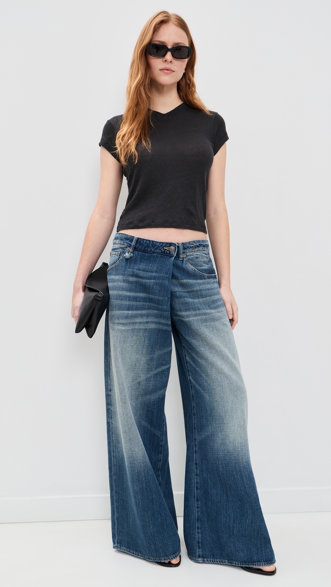 IRO PARIS Sybel Linen V-Neck Tee