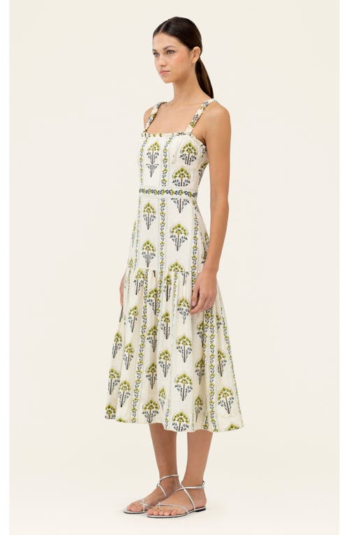 AGUA BENDITA Níspero Moriche Midi Dress