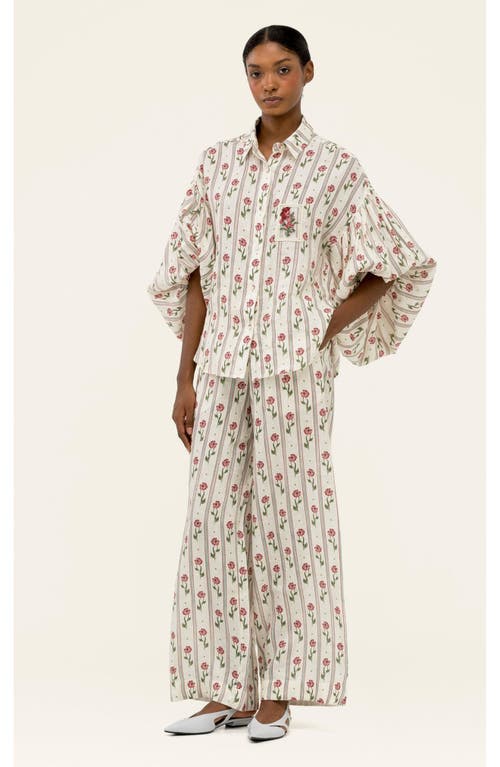 AGUA BENDITA Agua by Agua Bendita Tota Quebrada Linen Trousers