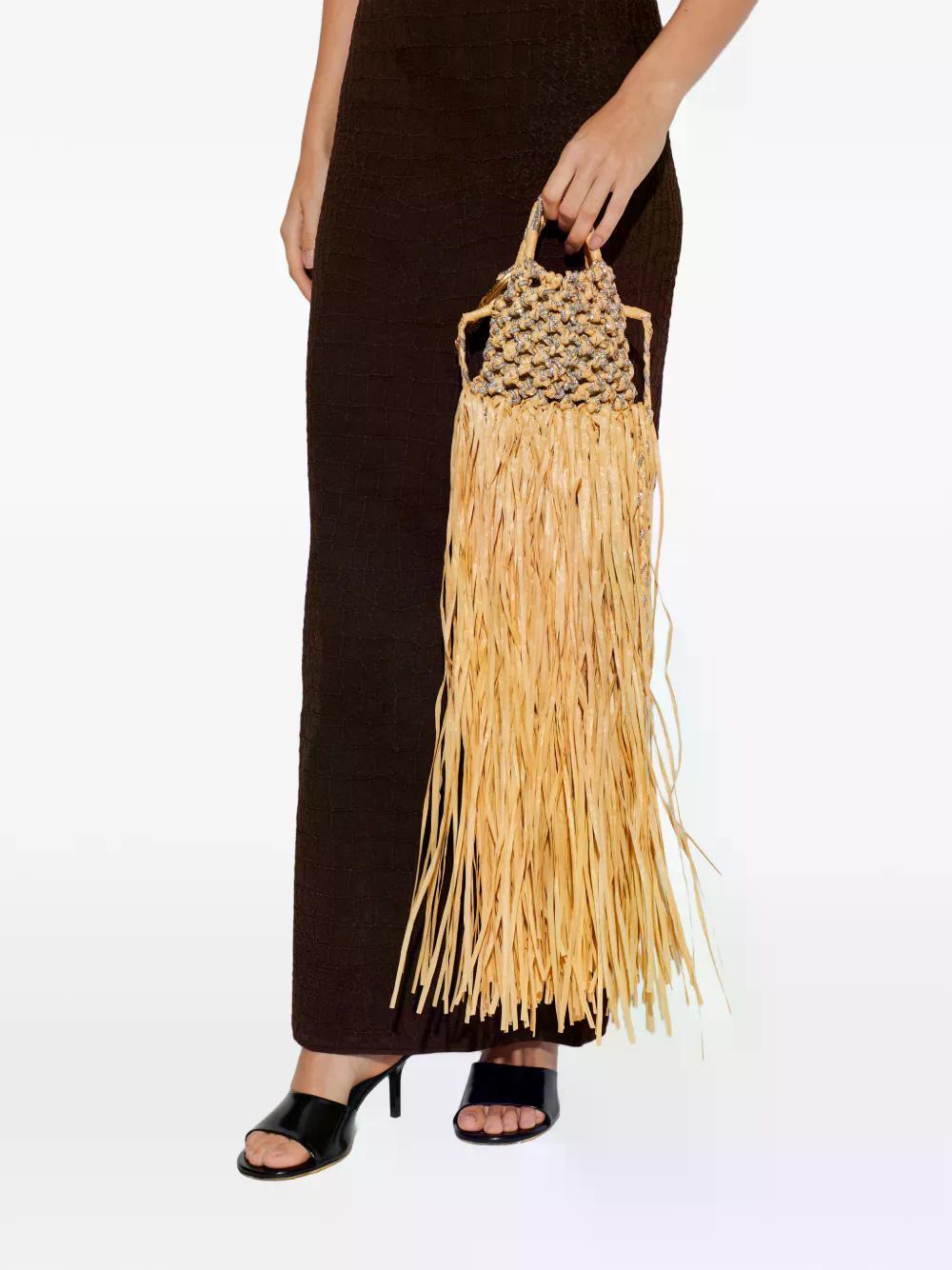 KURT GEIGER Kurt Geiger London Mini Macrame Crystal Bag