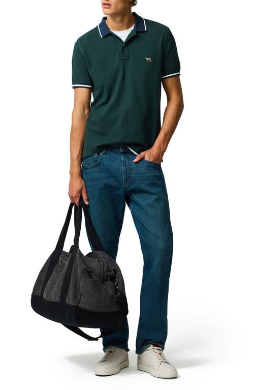 RODD & GUNN new lynn sports fit tipped cotton piqué polo