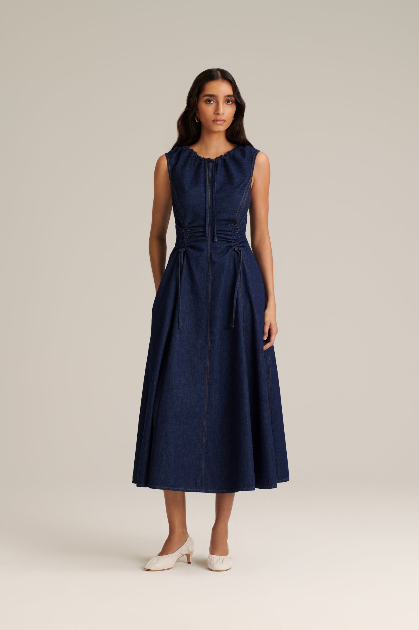 Scanlan Theodore Denim A-line Dress - Indigo.8