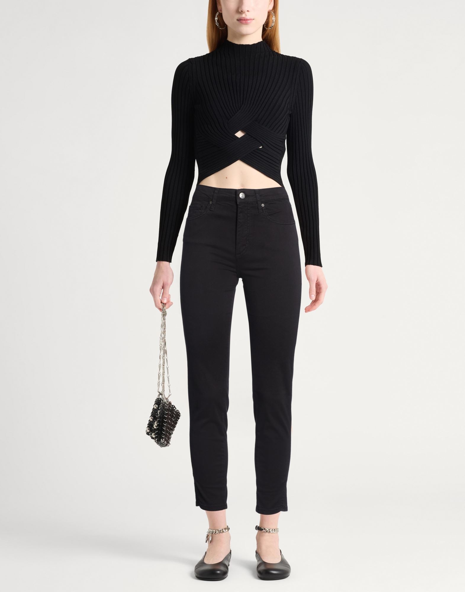 ARMANI EXCHANGE ARMANI EXCHANGE Sky Cotton Stretch Skinny Cropped Pants
