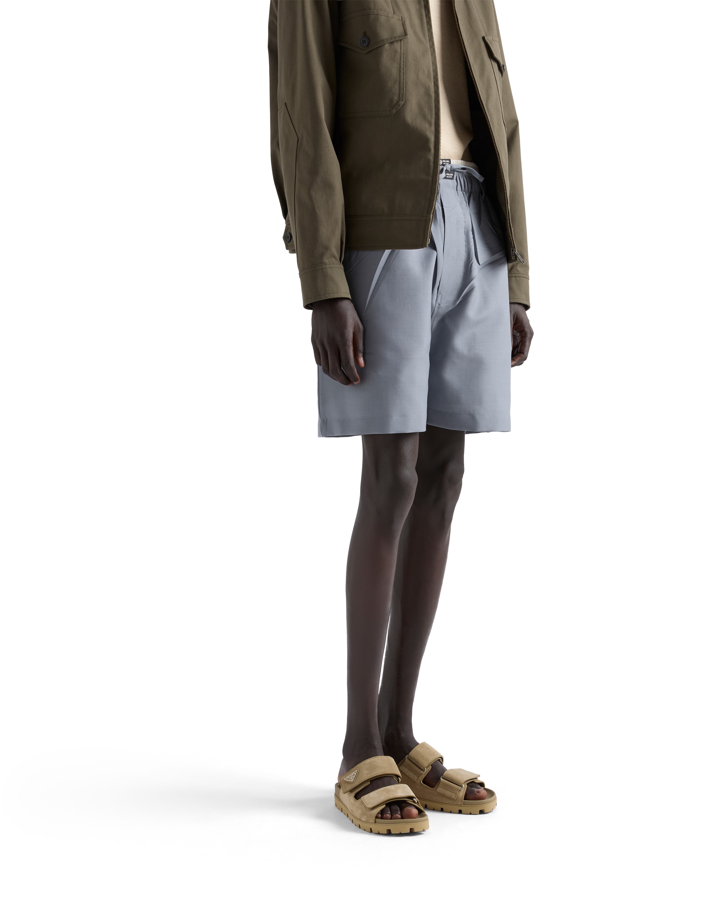 PRADA Suede Band Sandals