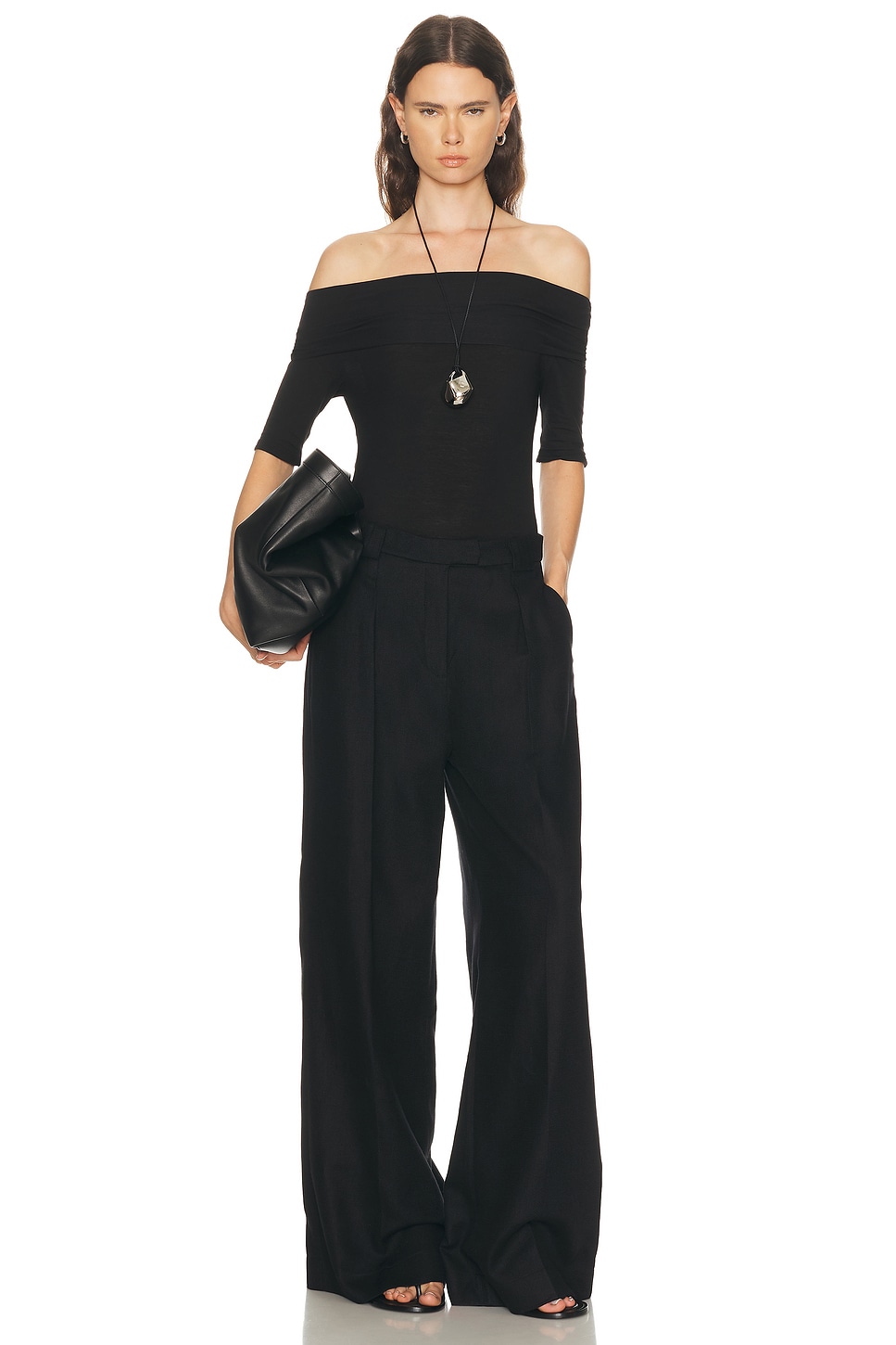 LEMAIRE Short Sleeve Twisted Top