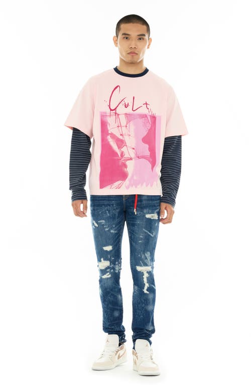 CULT OF INDIVIDUALITY Cult of Individuality Punk 601 Ripped Super Skinny Jeans