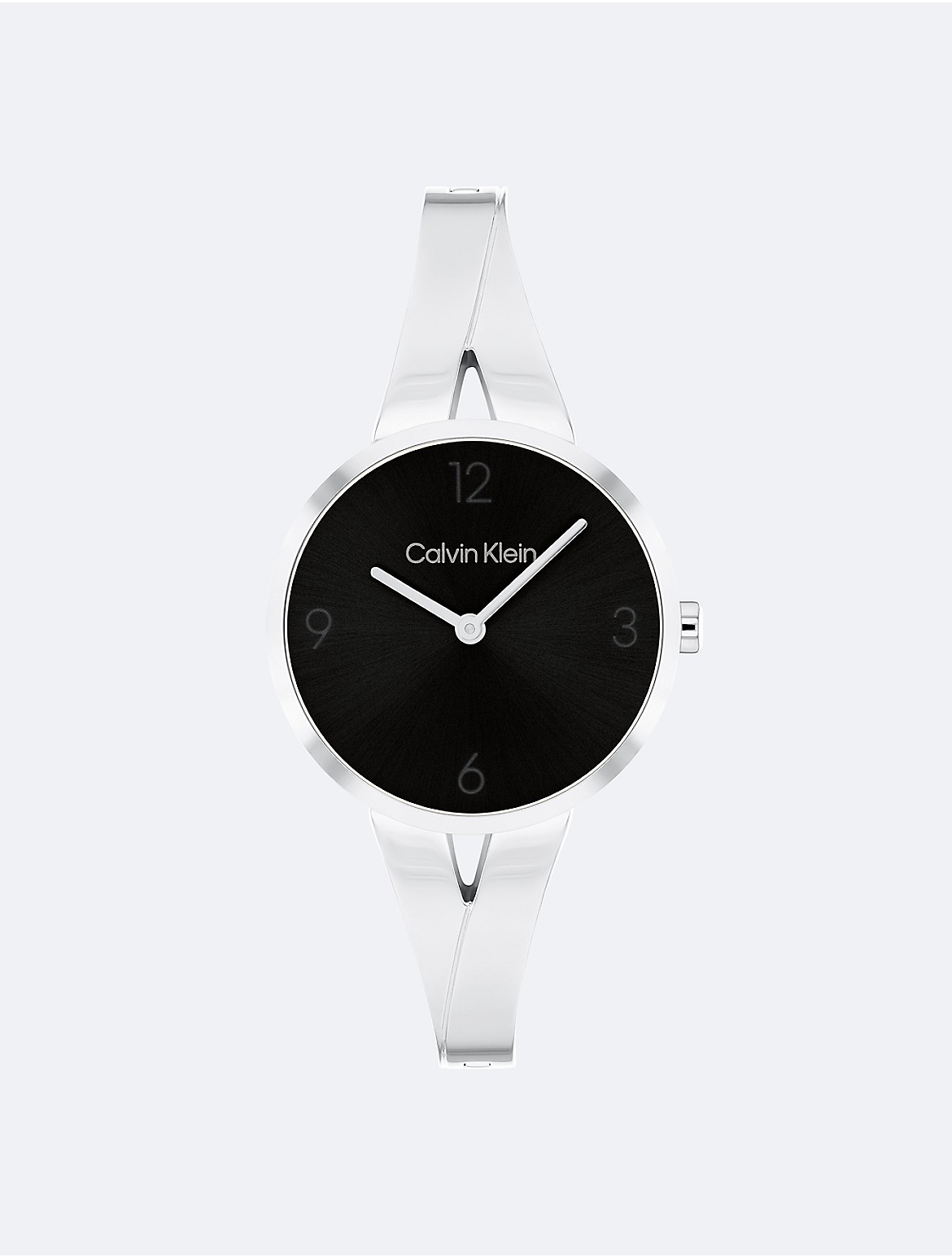 Calvin Klein Tapered Bangle Watch In Black/Silver - 20% Off  display picture 2