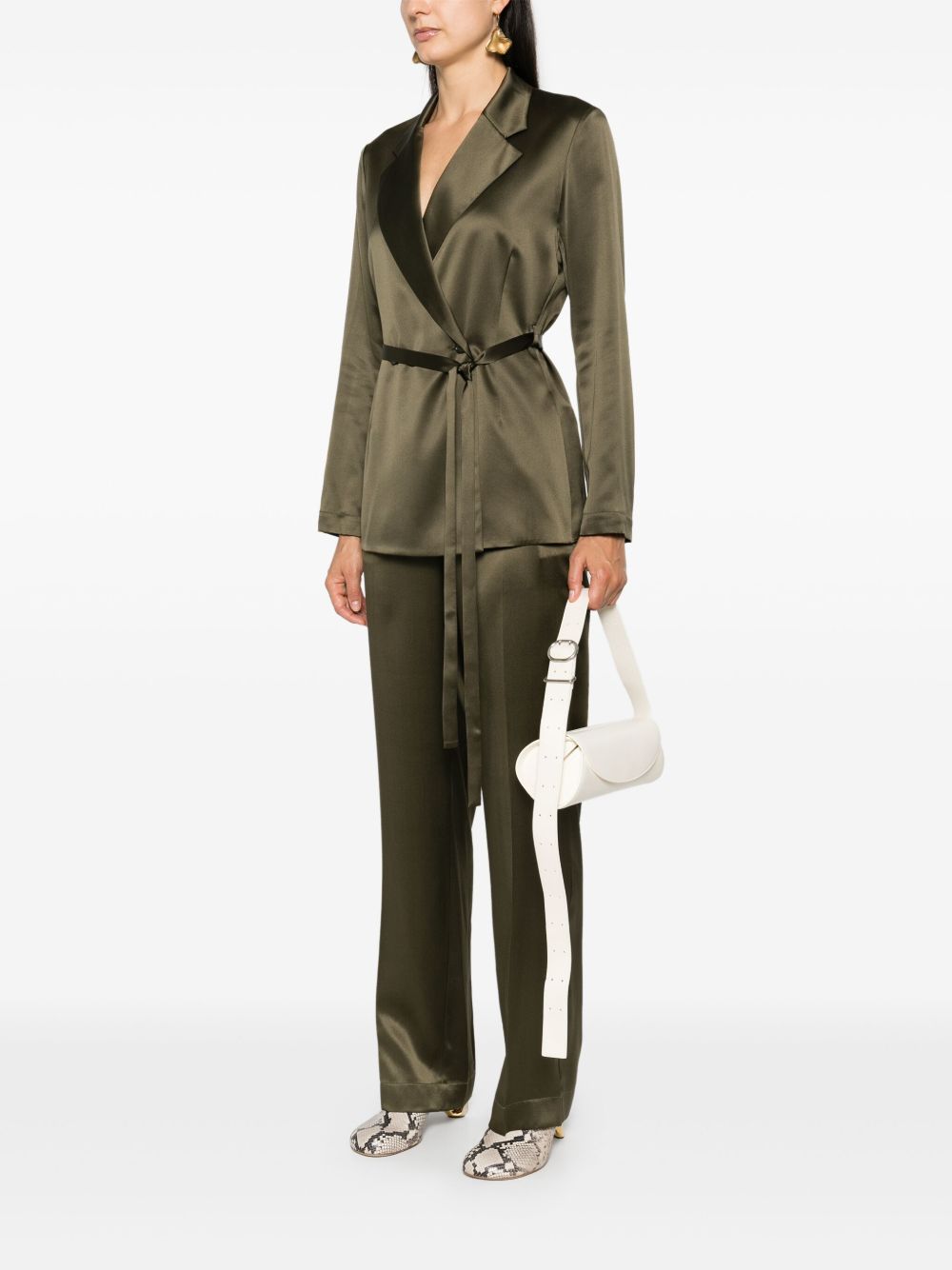 JIL SANDER Cannolo Small Leather Shoulder Bag