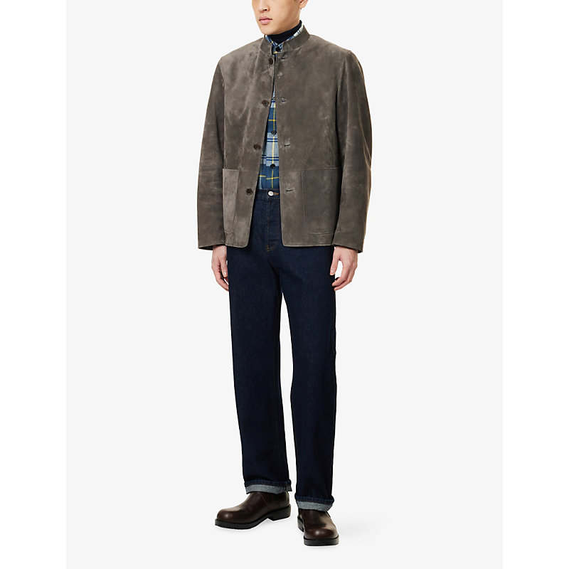 DUNHILL Suede Driving Jacket
