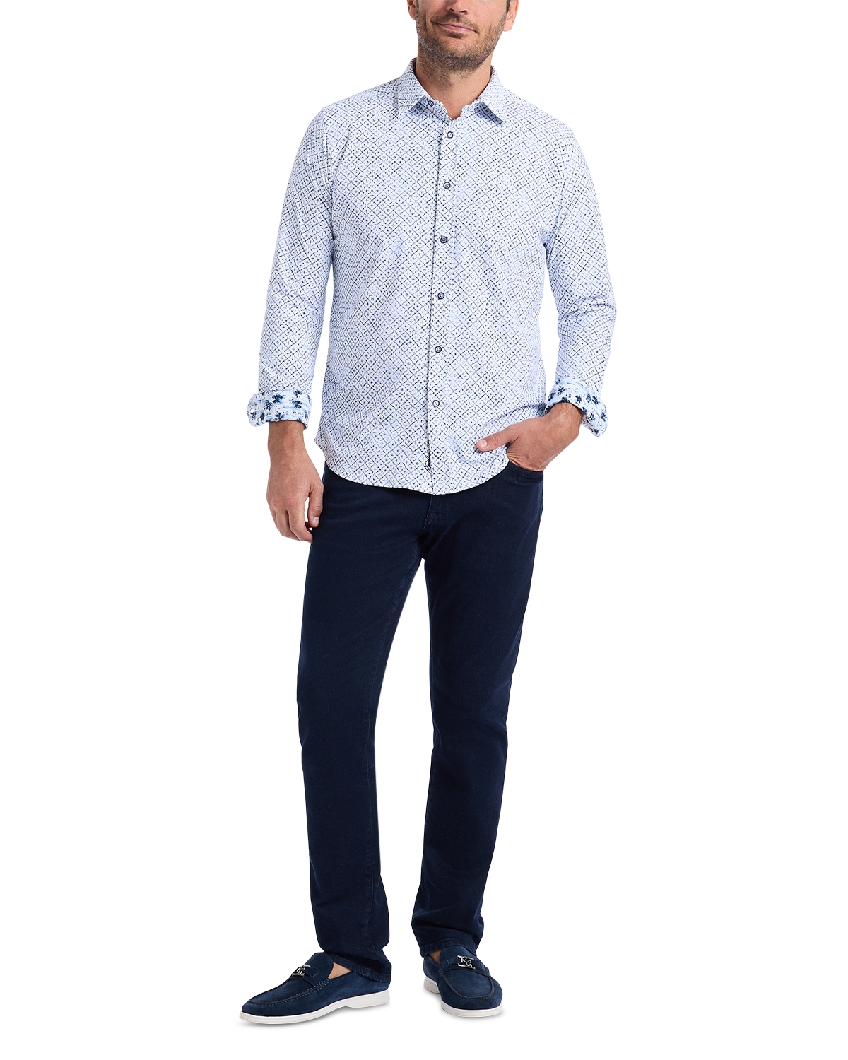 ROBERT GRAHAM montagu knit shirt