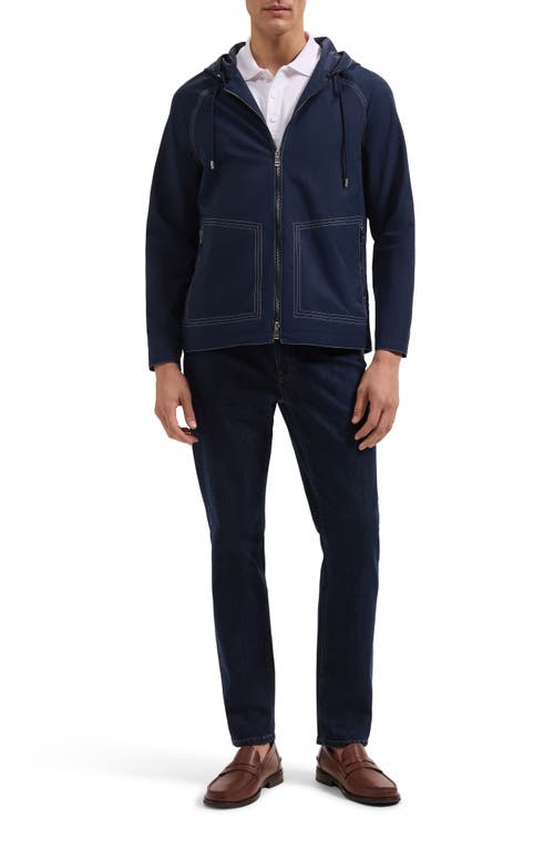 BUGATCHI Hooded Water-Repellent Jacket
