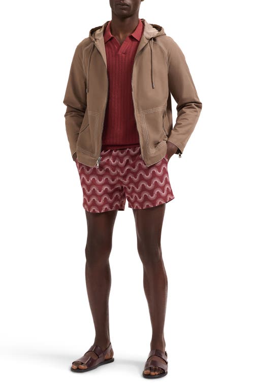 BUGATCHI Hooded Water-Repellent Jacket