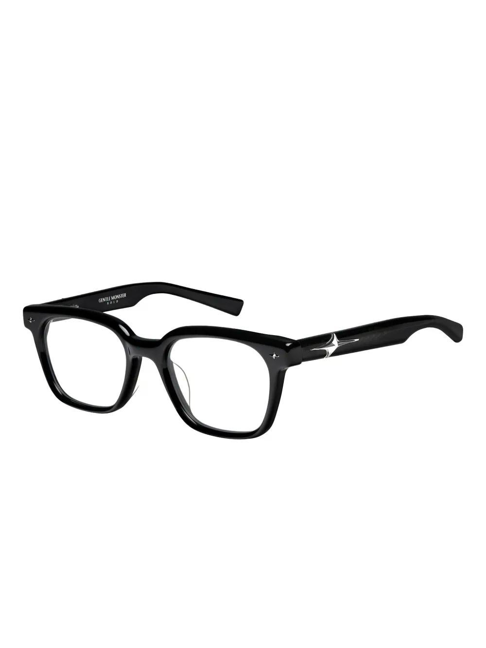Gentle Monster Roke 01 Square-Frame Glasses - Black | Editorialist