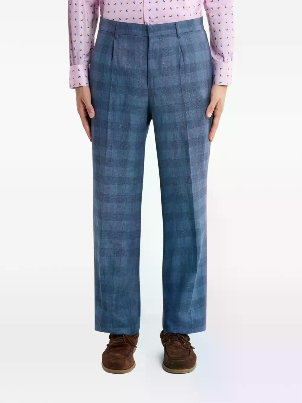 ETRO Checked Trousers