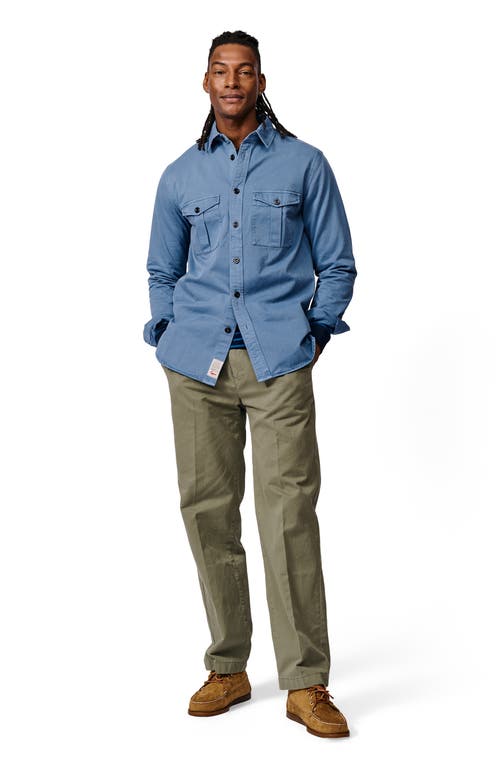 AUBIN cole long sleeve twill overshirt