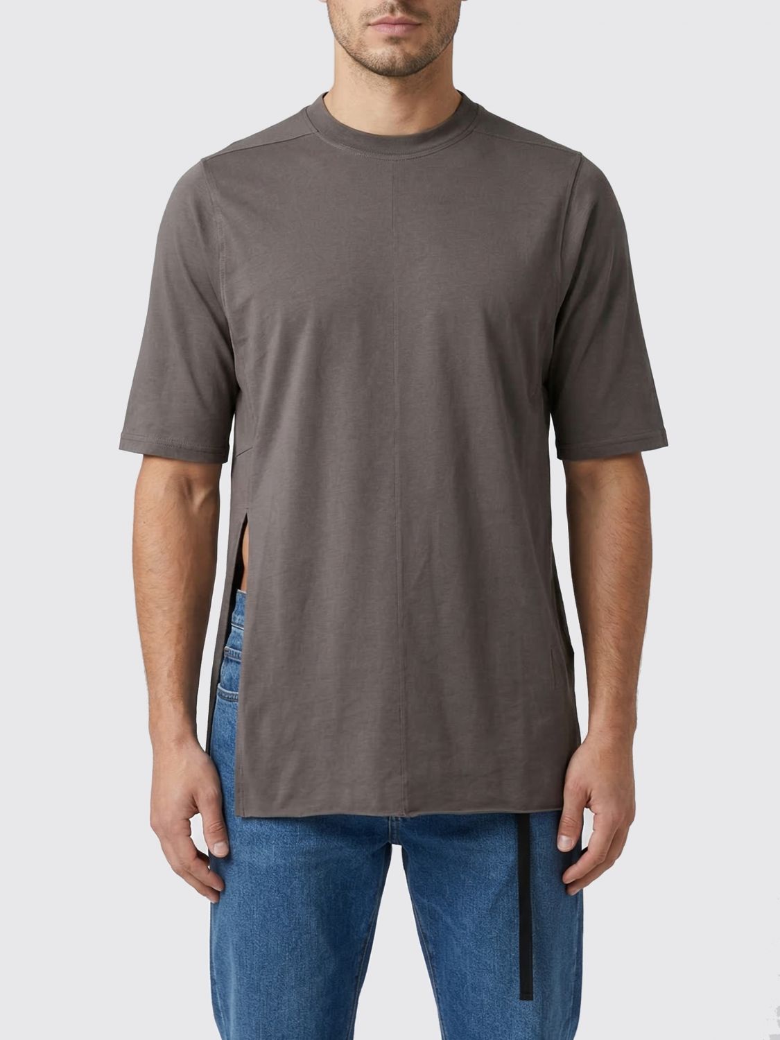 RICK OWENS cut-out cotton t-shirt