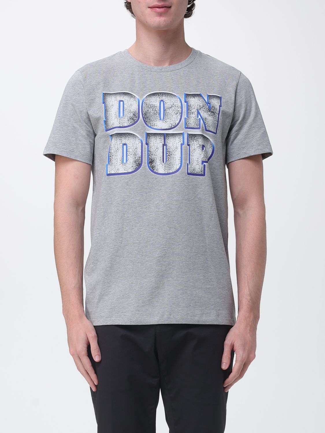 DONDUP cotton crew neck t-shirt with logo
