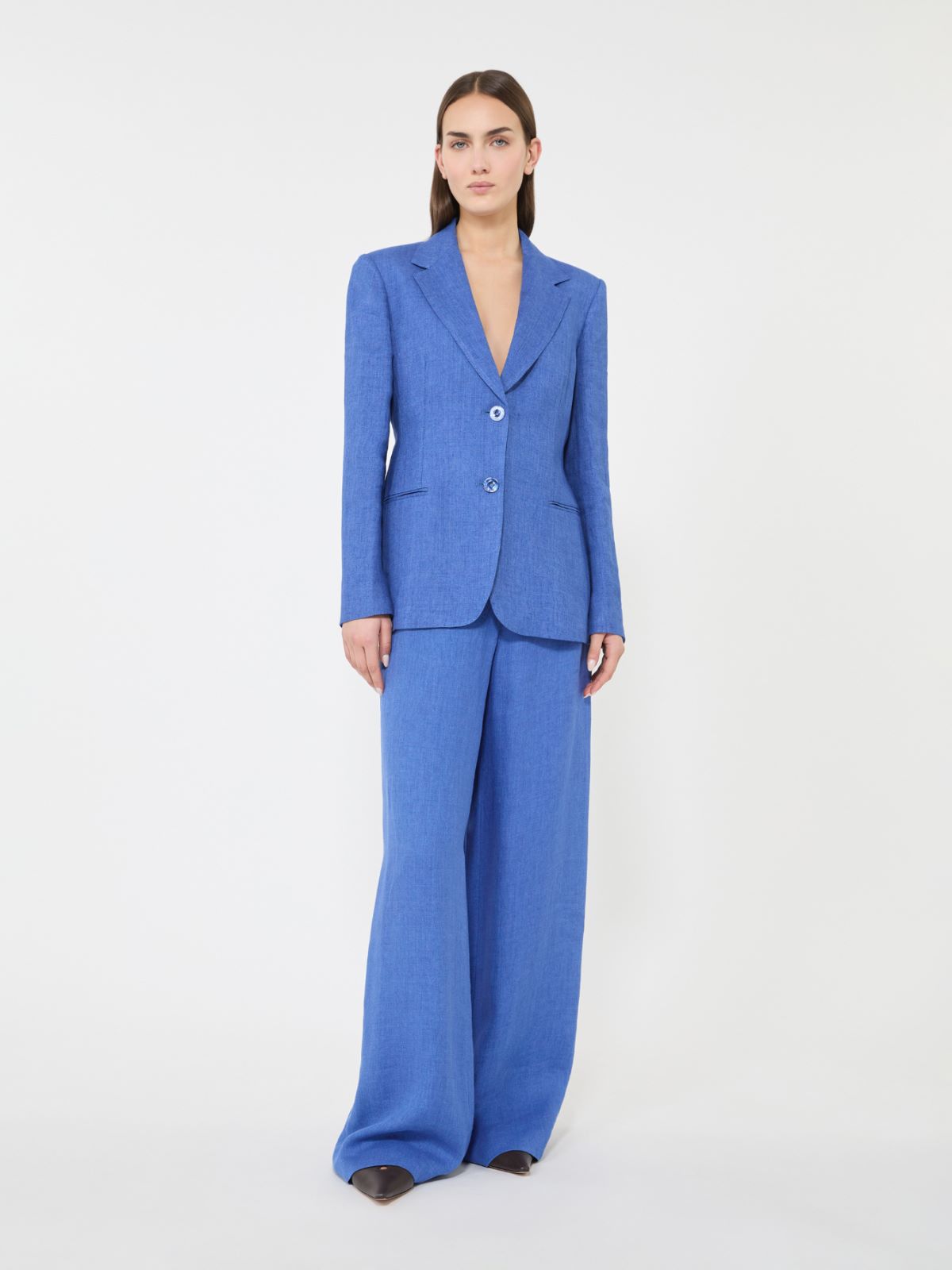 MAX MARA Linen Twill Blazer