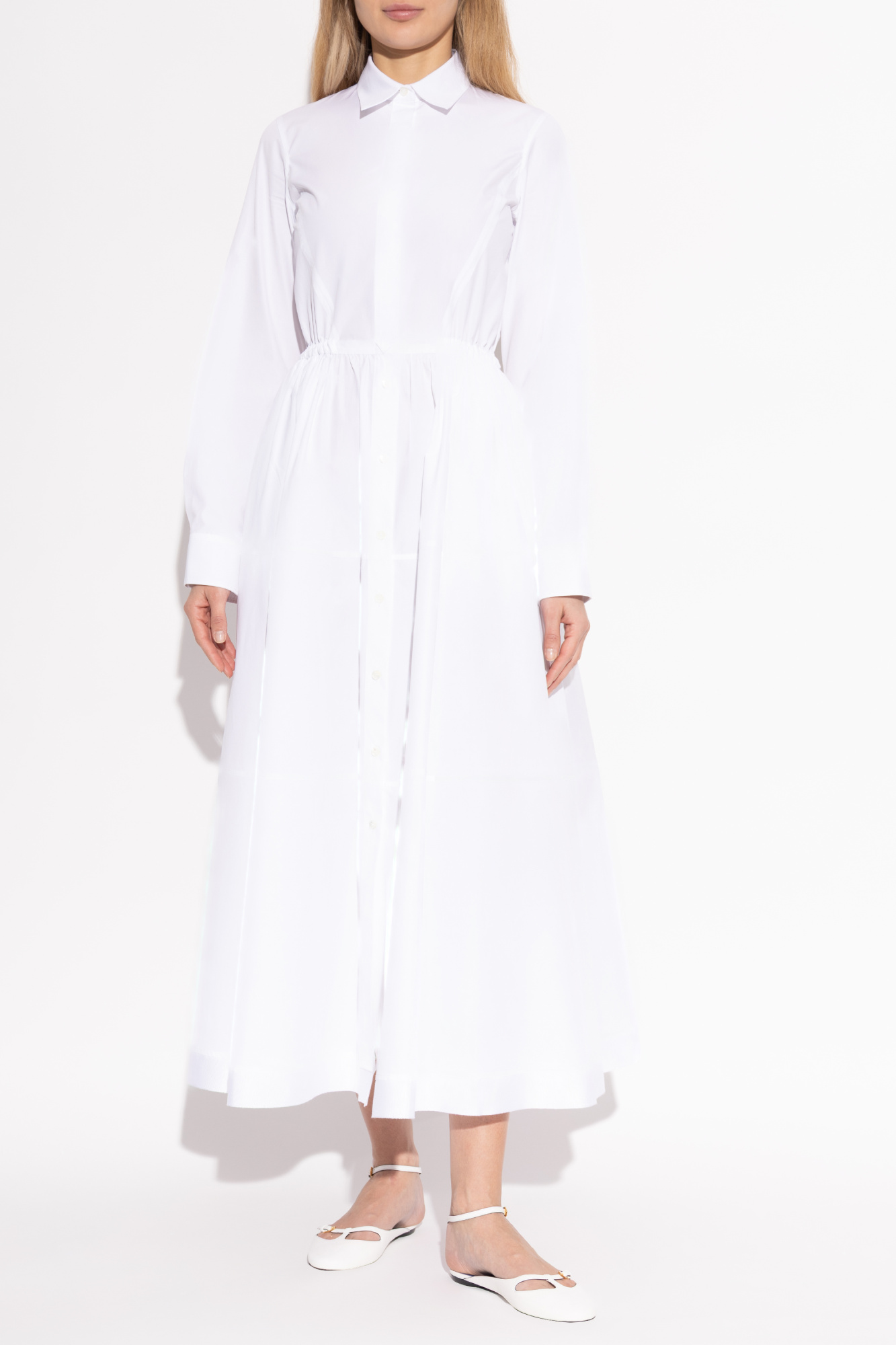 Bardot Zaria Long Sleeve Midi Dress In Soft Pink - 70% Off | Editorialist