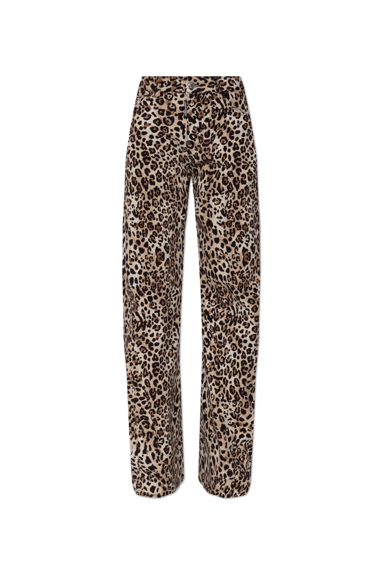 DSQUARED2 Animal Print Wide Leg Trousers