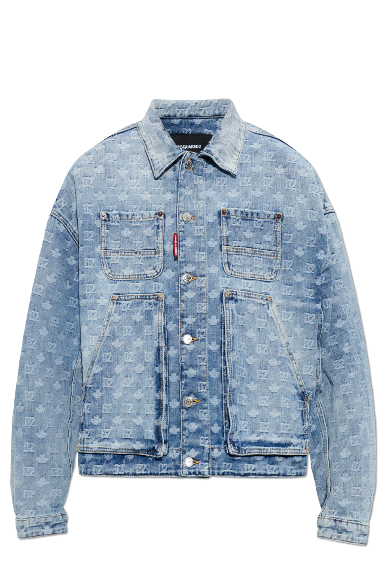 DSQUARED2 Monogram Denim Trucker Jacket