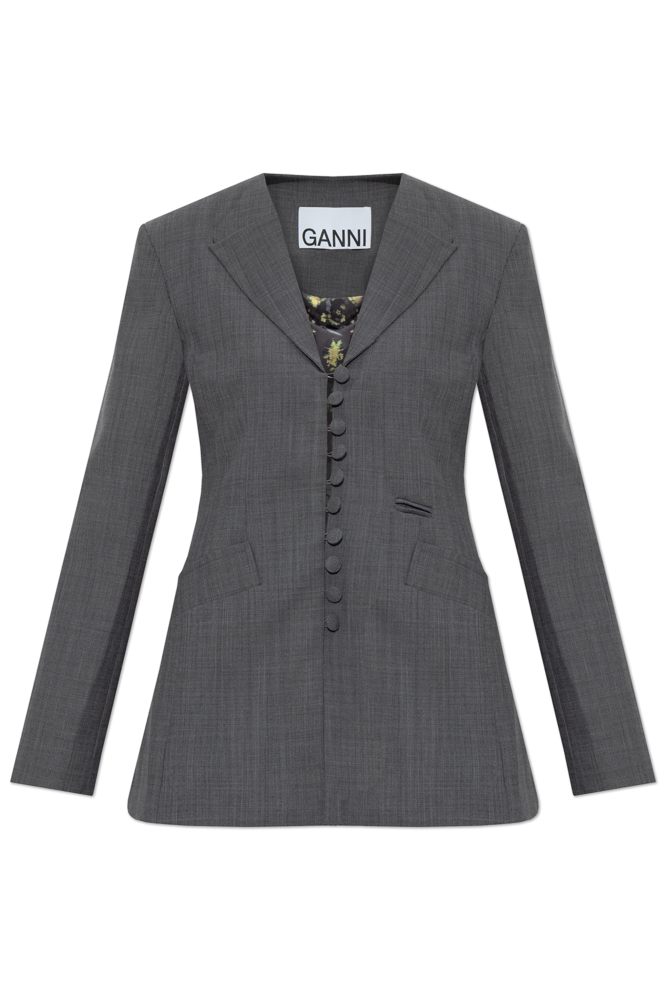 GANNI Single-Vent Blazer