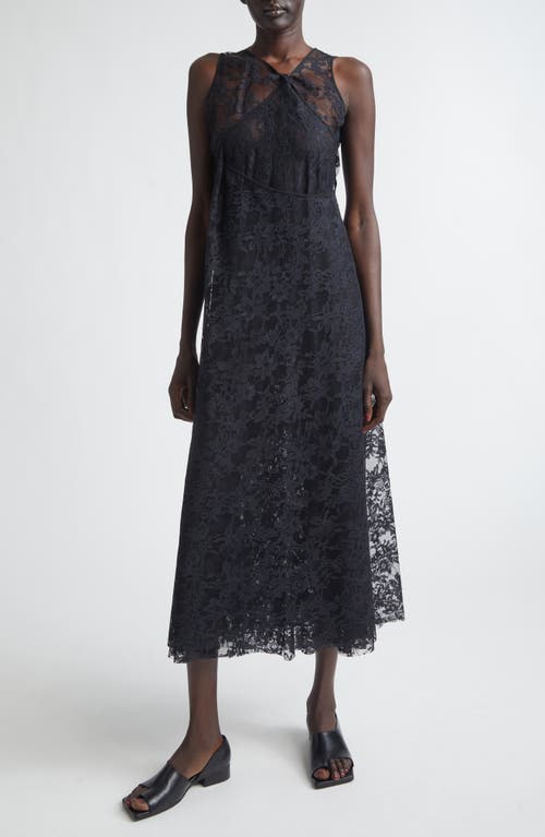 Junya Watanabe Nylon Raschel Lace Dress In Black - 60% Off