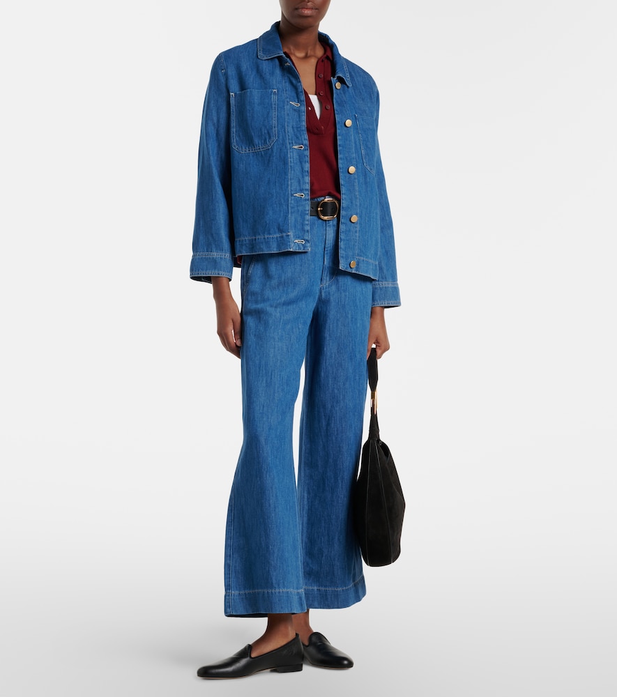 MAX MARA Galante Cotton-Linen Denim Jacket