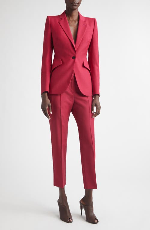 ALEXANDER MCQUEEN Single-Breasted Wool & Mohair Jacket