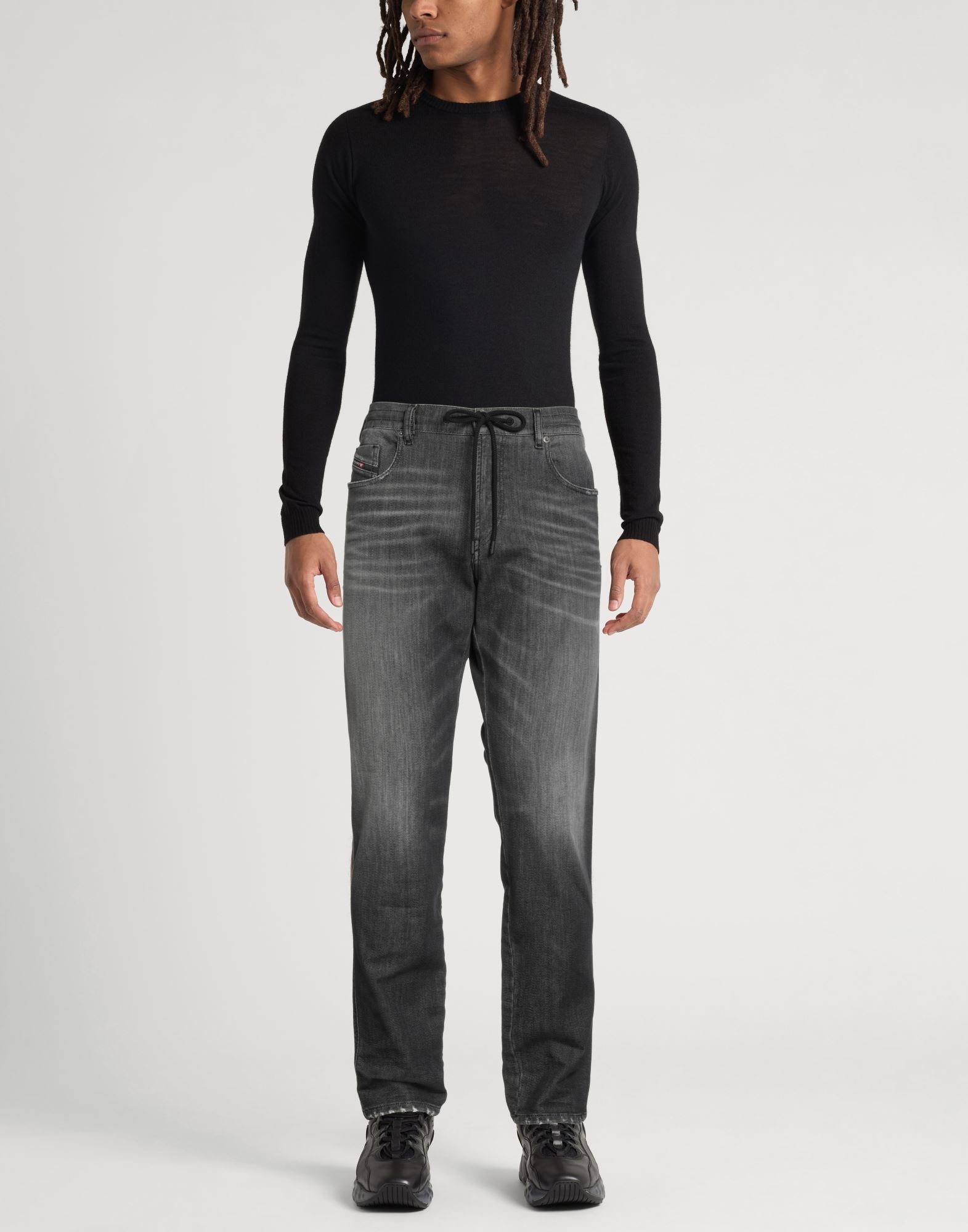 DIESEL® DIESEL® Tapered Jeans with Drawstring Waist
