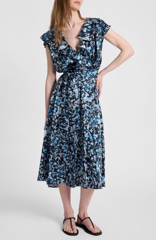 SANTORELLI Mandy Faux-Wrap Midi Dress