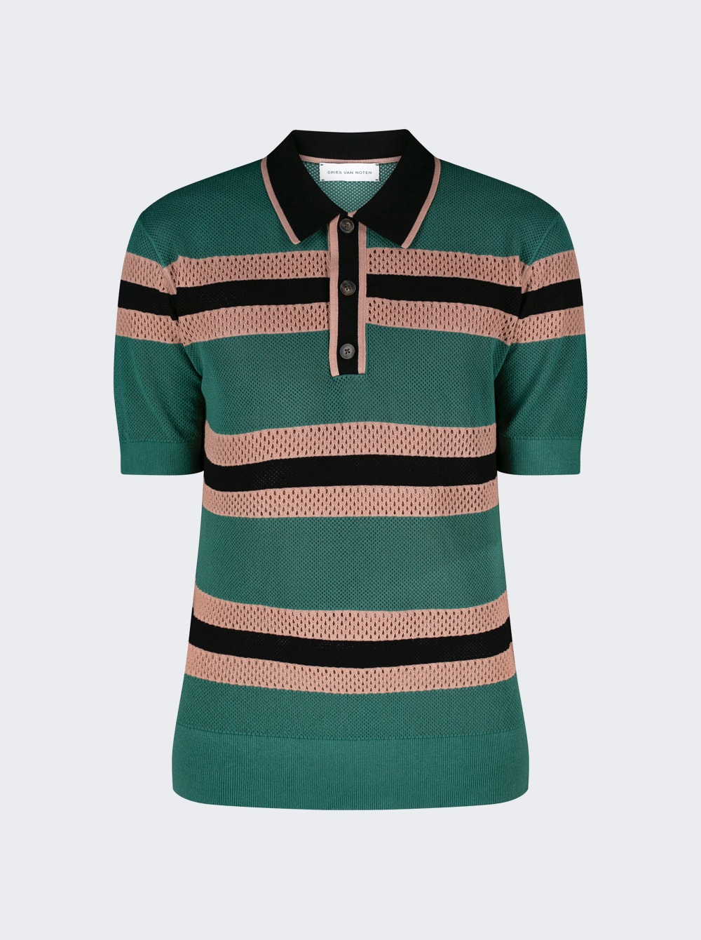 Supreme Multi Stripe Polo Sweater - Black | Editorialist